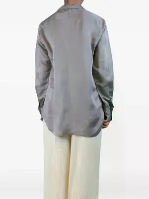 Marni Satin Finish Blouse With Bow Detail