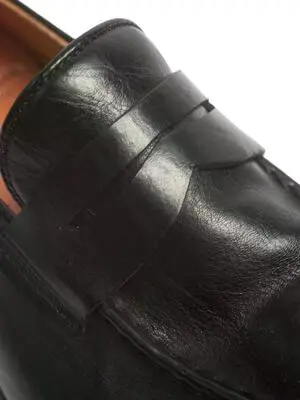ALBERTO FASCIANI Calf Leather Penny Bar Loafers