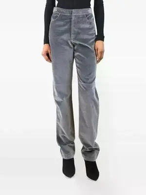WRONG GENERATION Cropped Velvet Trousers - Grey