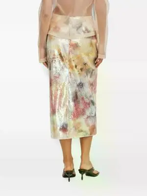 Aje Sybilla Sequin-embellished Midi Skirt