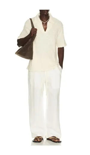 KROST Textured Cotton Knit Polo