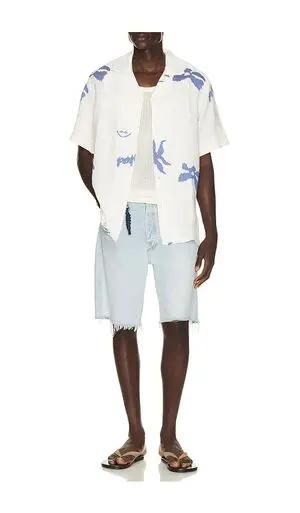 Oas Romantique Rocco Shirt In . Also - Blue