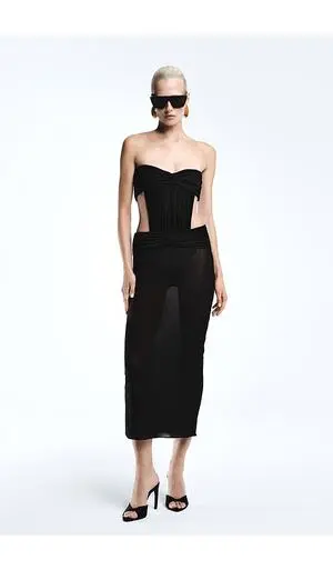 Revolve Colette Midi Dress - Black