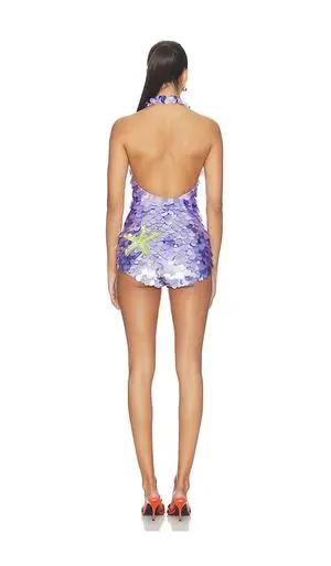 Retrofete Isabele Embroidered Romper