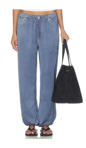 Rag & Bone Rb Miramar Satin Bubble Jeans - Blue