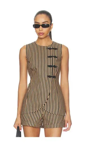 SIMONMILLER Mavis Linen Top - Multi