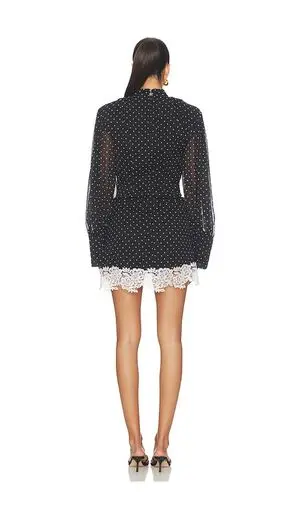 ROTATE BY BIRGER CHRISTENSEN Mini Dress Longsleeve Lace Detail
