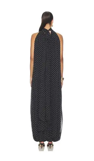 ROTATE BY BIRGER CHRISTENSEN Chiffon Balloon Jumpsuit - Black