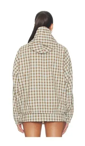 Sandy Liang Checked Zip-up Jacket
