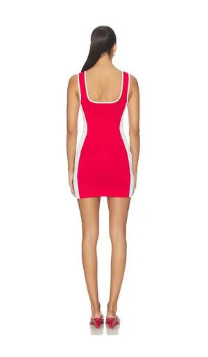 SNDYS. Anika Knit Mini Dress - Red