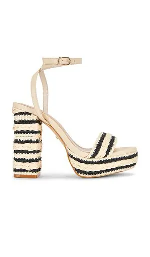 Raye Kita Raffia Platform Sandals - Multi