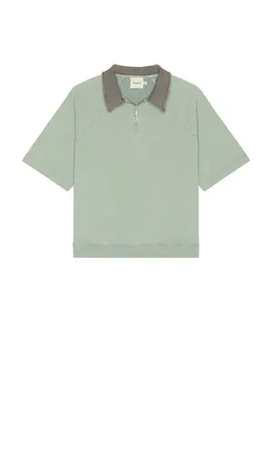 BOUND Acid Wash Jersey 1/2 Zip Polo In . Also