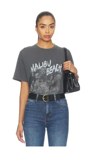 ANINE BING Cade Tee Surfer Blue In . Also - Grey