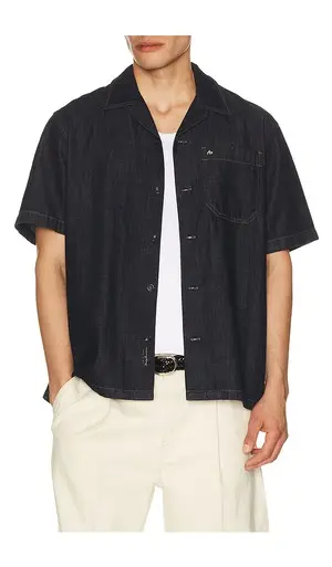 Rag & Bone Denim Resort Shirt In . Also - Navy