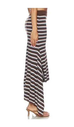 Monse Stripe Cascade Skirt