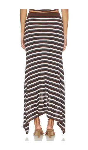 Monse Stripe Cascade Skirt