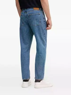 BENETTON Logo-patch Straight-leg Jeans