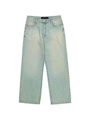 MISBHV Monogram Jacquard Relaxed Straight-leg Jeans