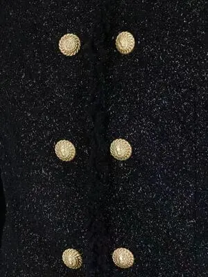 Balmain Lion-button Tweed Jacket