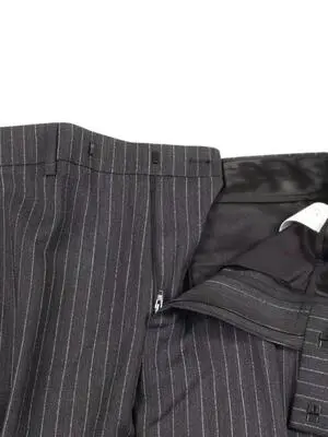 Celine Wool Pinstripe Tailored Trousers