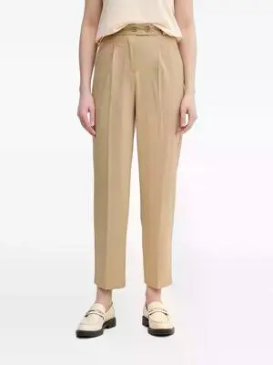 BENETTON Pleated Straight-leg Trousers - Neutrals