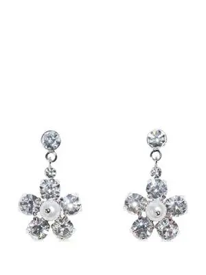 Simone Rocha Crystal Embellished Daisy Drop Earrings