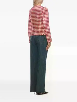 EMME Houndstooth Pattern Tweed Jacket