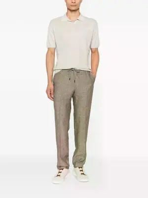Corneliani Drawstring-waistband Straight-leg Trousers