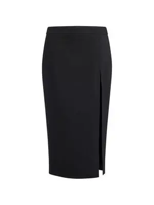DONDUP Maxi Skirt With Side Slit - Black