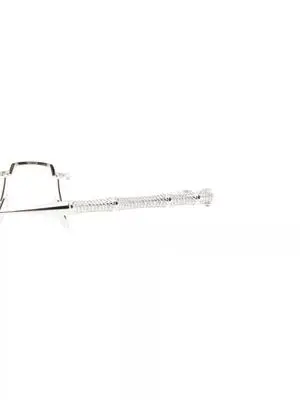 Gucci Crystal-embellished Rimless-frame Glasses