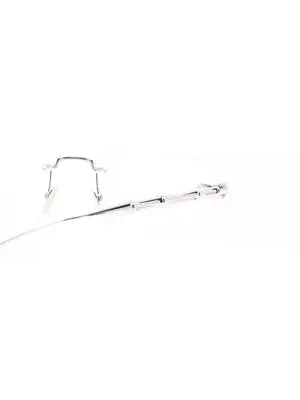 Gucci Bamboo-shape Rimless Rectangle Glasses