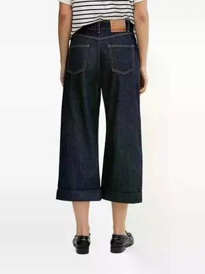 BENETTON Cropped Wide-leg Jeans