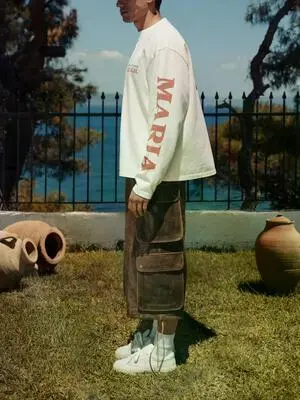ROUGH. Long-sleeve T-shirt With Button Detail