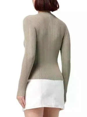 Emporio Armani Ribbed Knit Button-up Cardigan