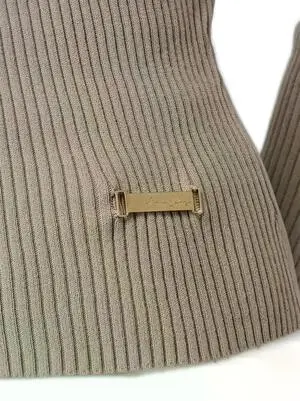 Emporio Armani Ribbed Knit Button-up Cardigan