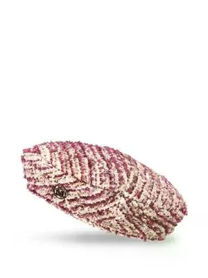 MAISON MICHEL New Billy Tweed Beret - Neutrals