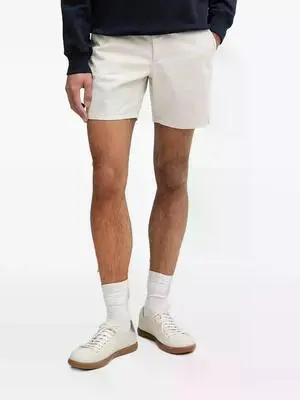 Rag & Bone Embroidered-logo Chino Shorts - Neutrals