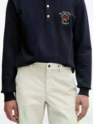Rag & Bone Embroidered-logo Chino Shorts