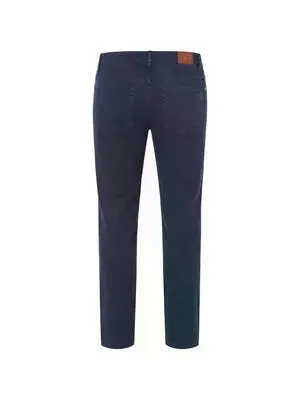 SIVIGLIA Slim-fit Gabardine Trousers - Blue