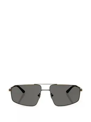 Emporio Armani Geometric Frame Sunglasses - Brown