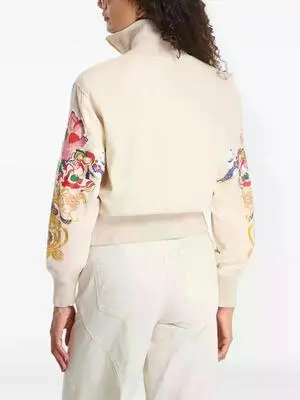 Desigual Embroidered Zip-up Jacket