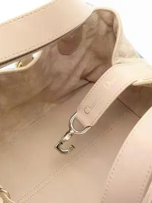 Dior Beige Leather Cannage Quilted Handbag - Neutrals