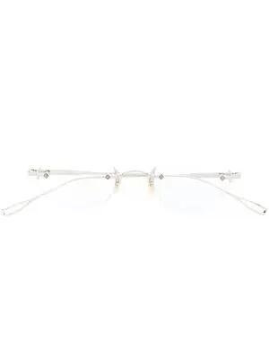 EYEVAN7285 Round Frameless Glasses - Silver