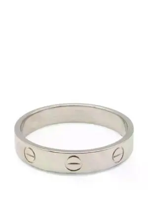 Cartier 18k White Gold Love Ring - Silver