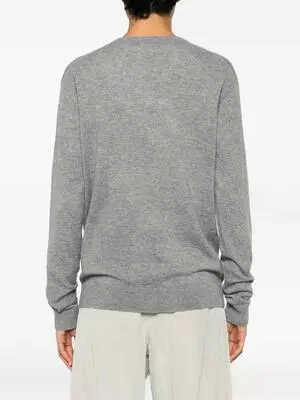 THE ROW Nian V-neck Cashmere Sweater - Grey