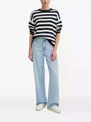 BENETTON Striped Crew-neck Sweater