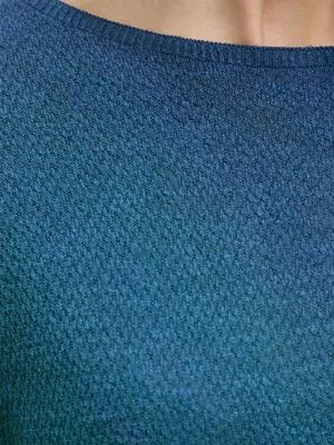 BENETTON Textured Knit Three-quarter Sleeve Sweater