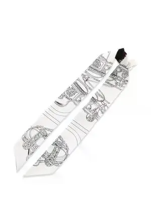 Hermès Brides De Gala En Fleurs Silk Scarf - Black