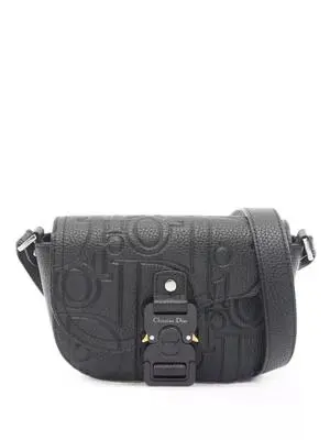 Dior 2000s Saddle Gravity Messenger Bag - Black
