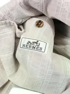 Hermès Striped Wrinkle-effect Blazer